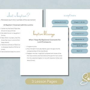 Baptism Book Bundle LDS | Baptism Book for 8 Year Olds | Baptism Book ...