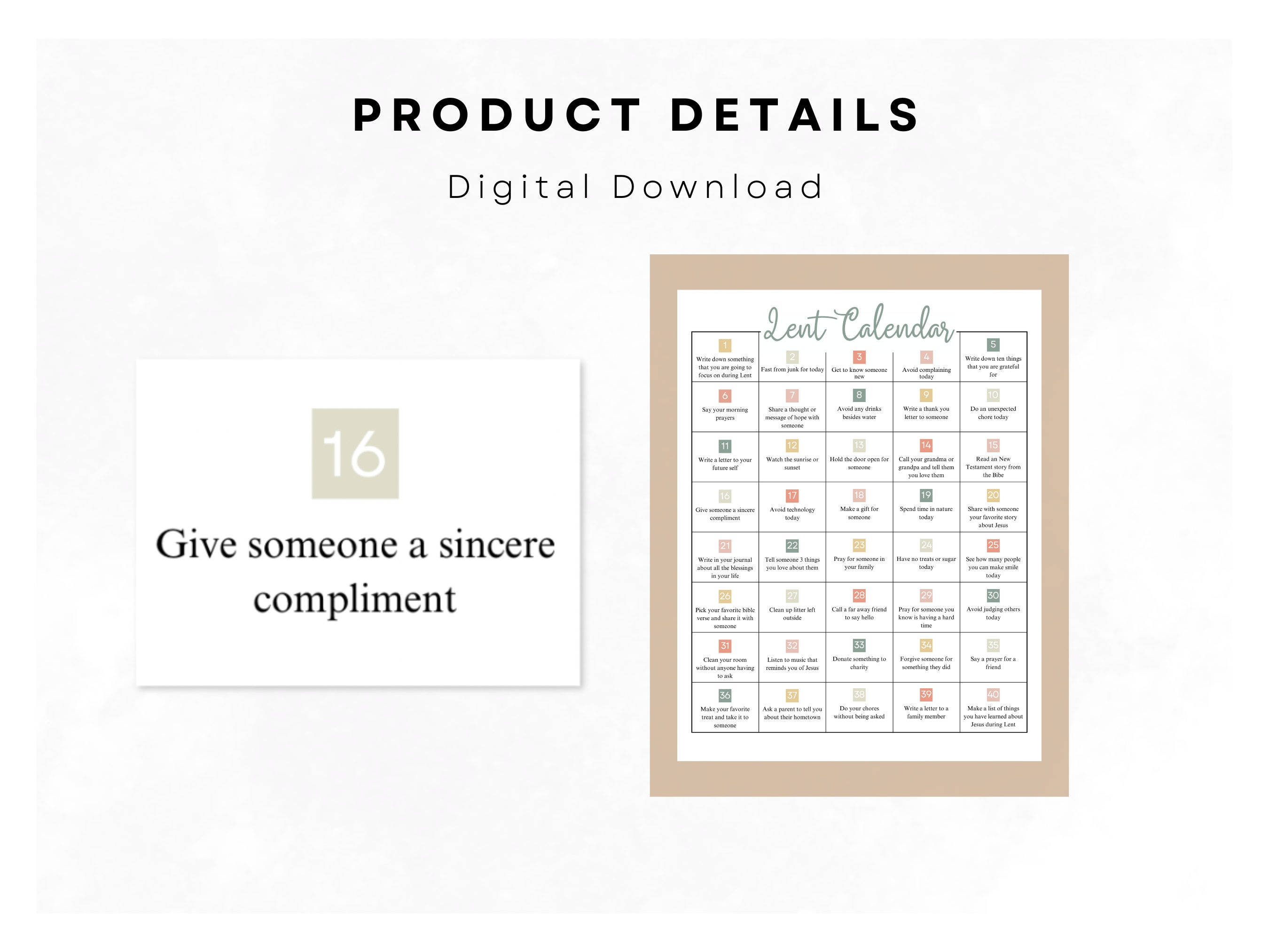 Lent and Holy Week Scripture and Service Calendar | Lent Daily ...