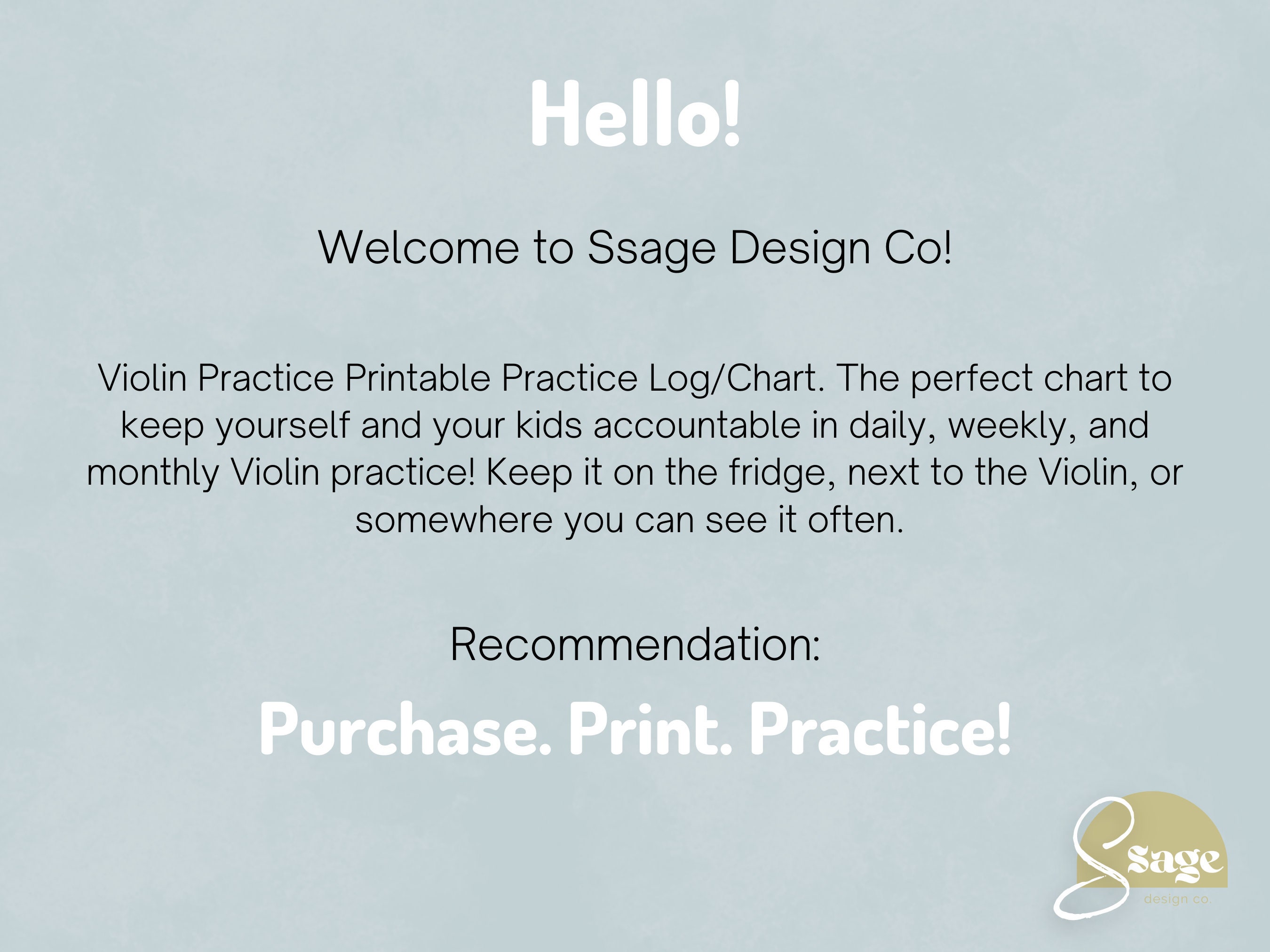 Violin Practice Chart Violin Practice for Kids Violin - Etsy