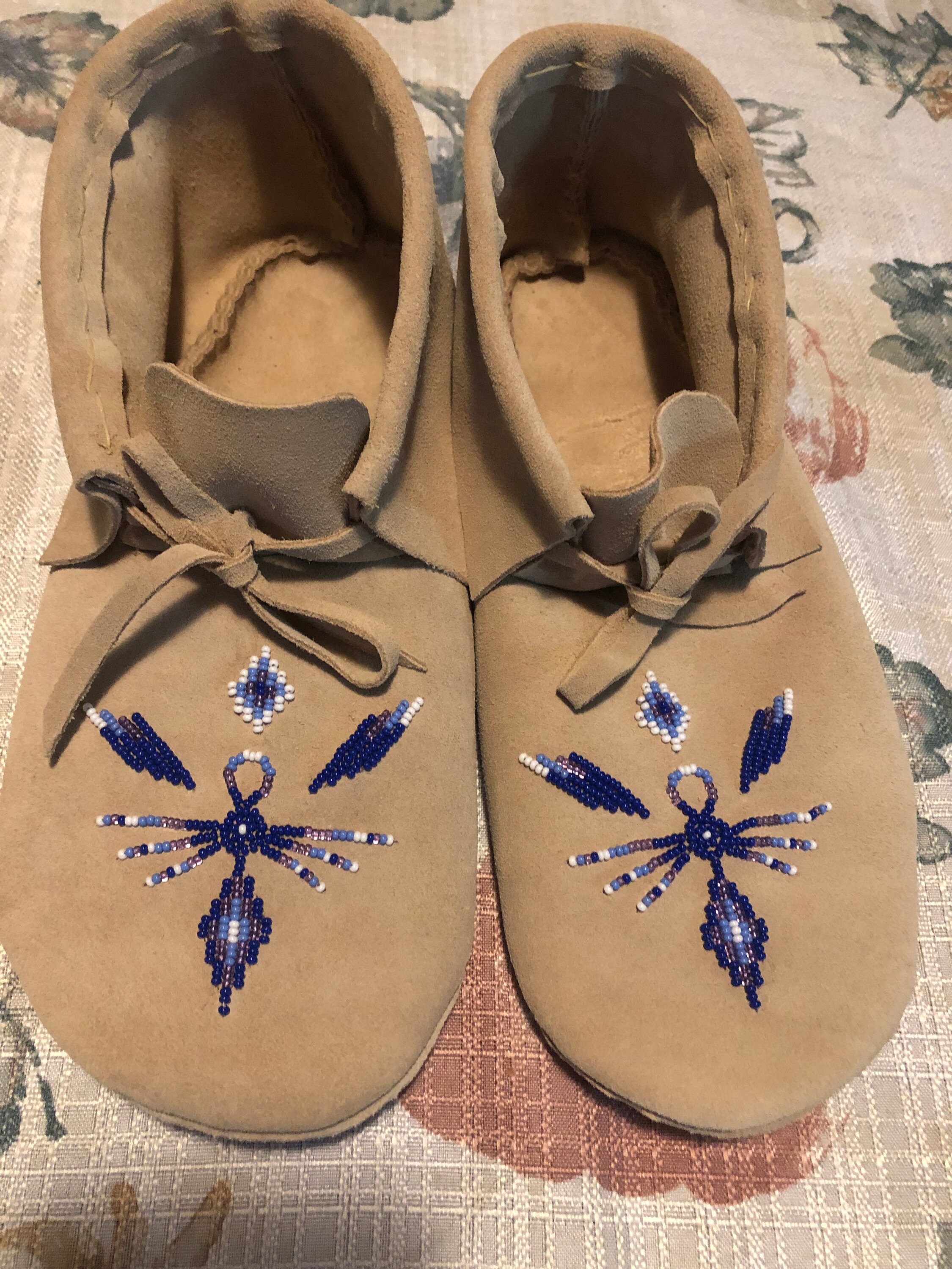 Handmade power Moccasins Tanned Cowskin or German Tanned Buckskin - Etsy