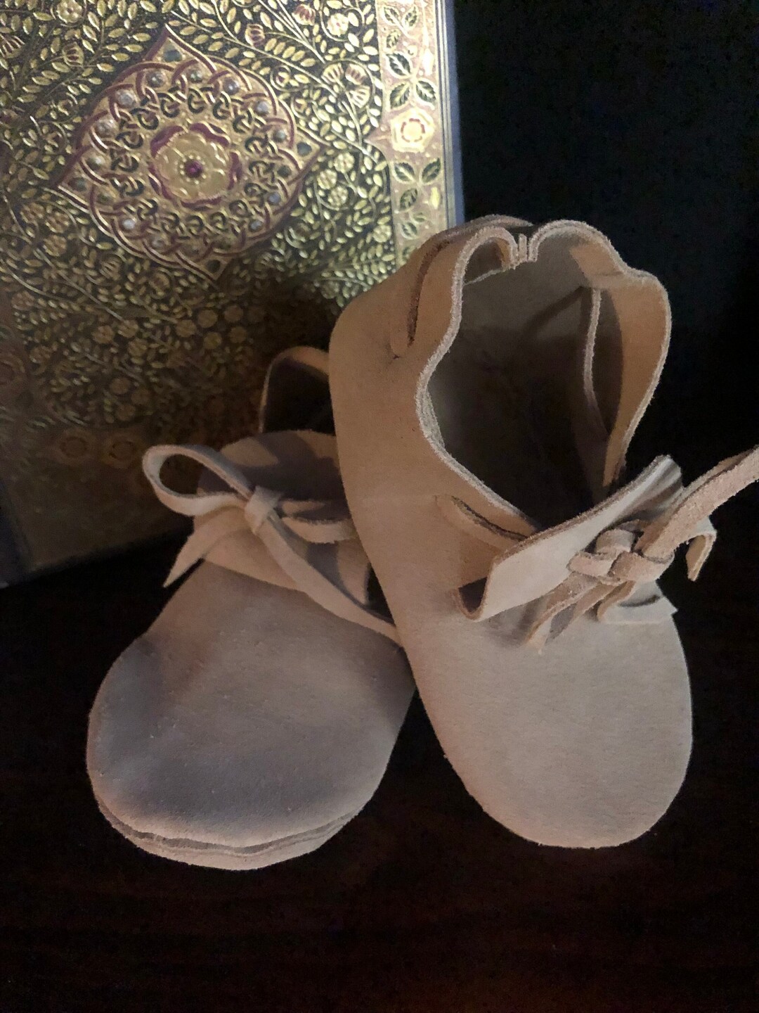 Newborn/children's Traditional Moccasins - Tanned Cowskin or German ...