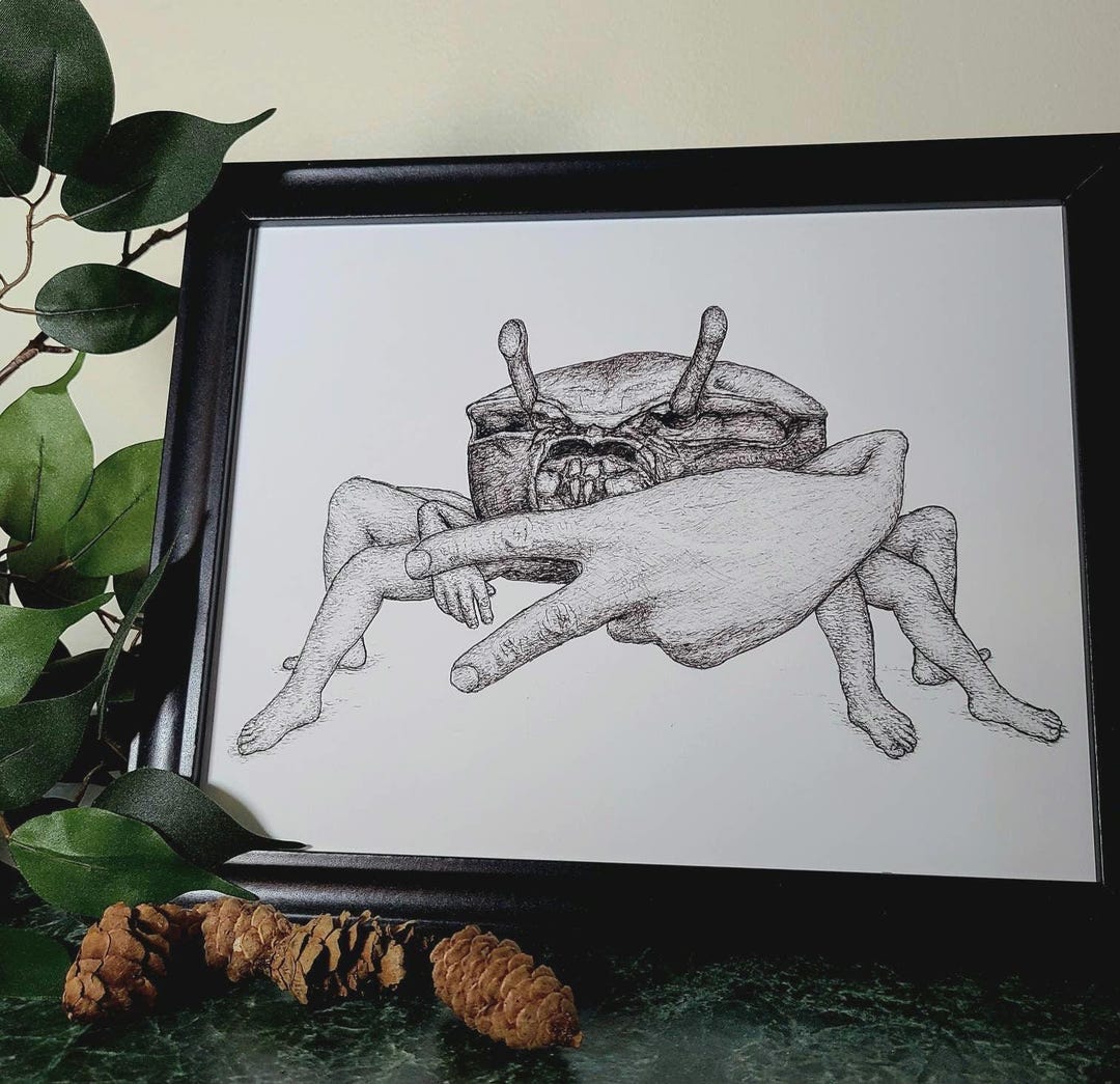 Crab... With Human Limbs Print - Etsy