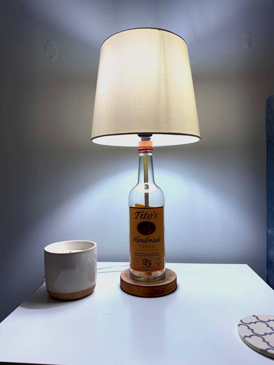 TITO’S Vodka Bottle Lamp - Etsy