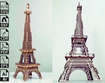 Eiffel Tower Dxf - Etsy