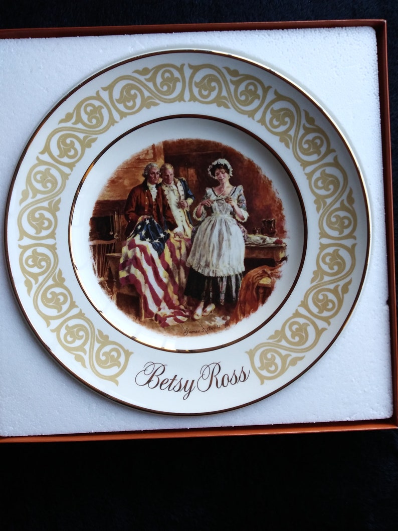 1973 Avon Betsy Ross Plate. for Display or for Serving Food. Never ...