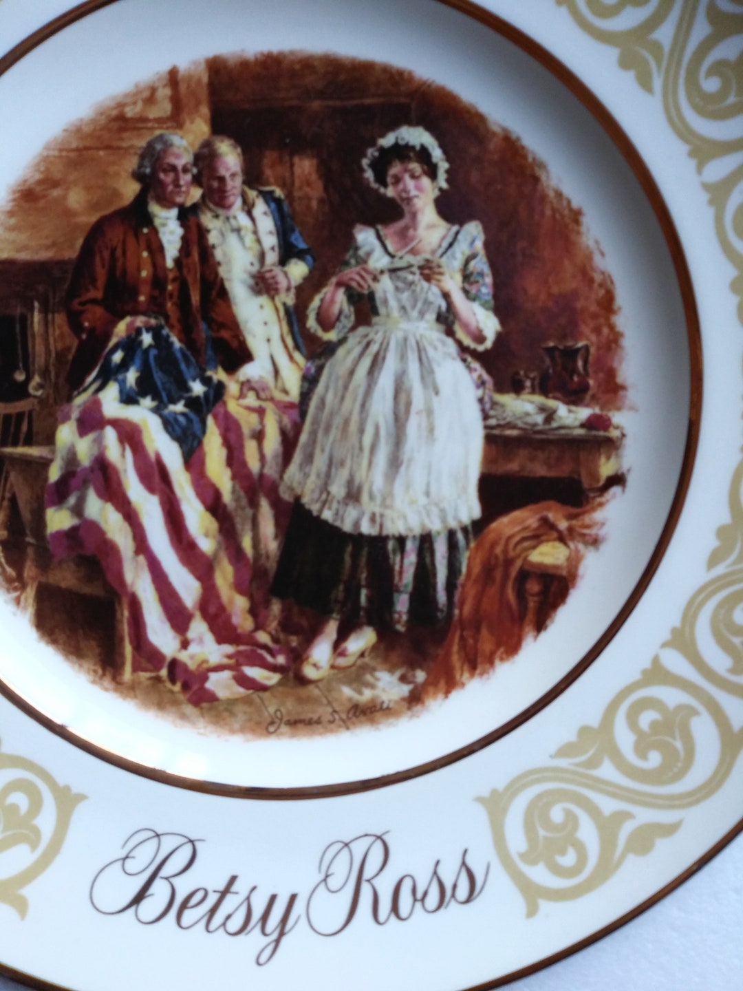 1973 Avon Betsy Ross Plate. for Display or for Serving Food. Never ...