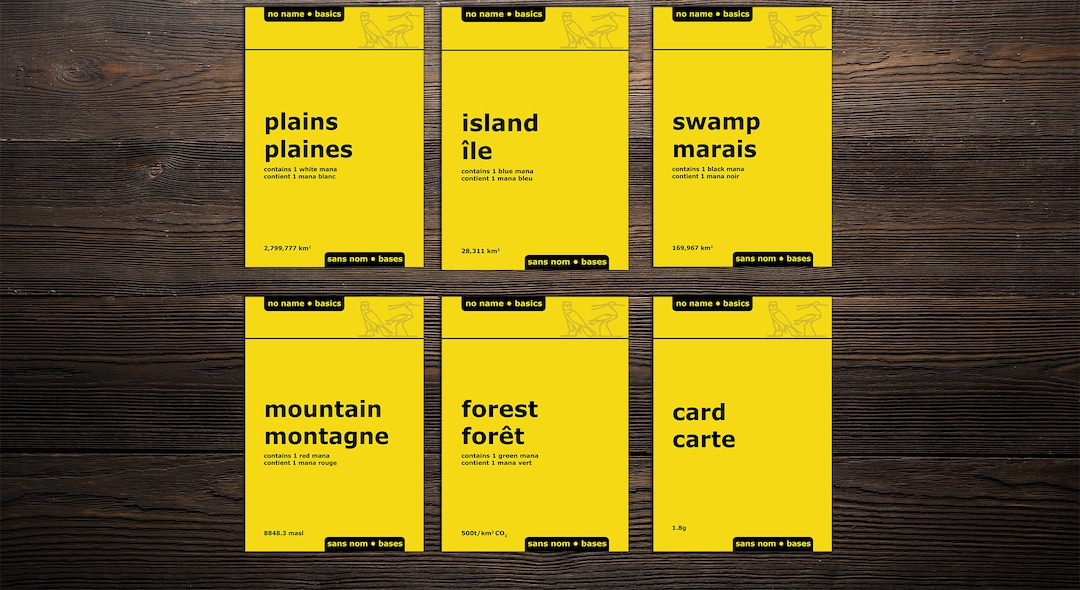 Canadian No Name Basic Lands, Presented by Atelier - Etsy