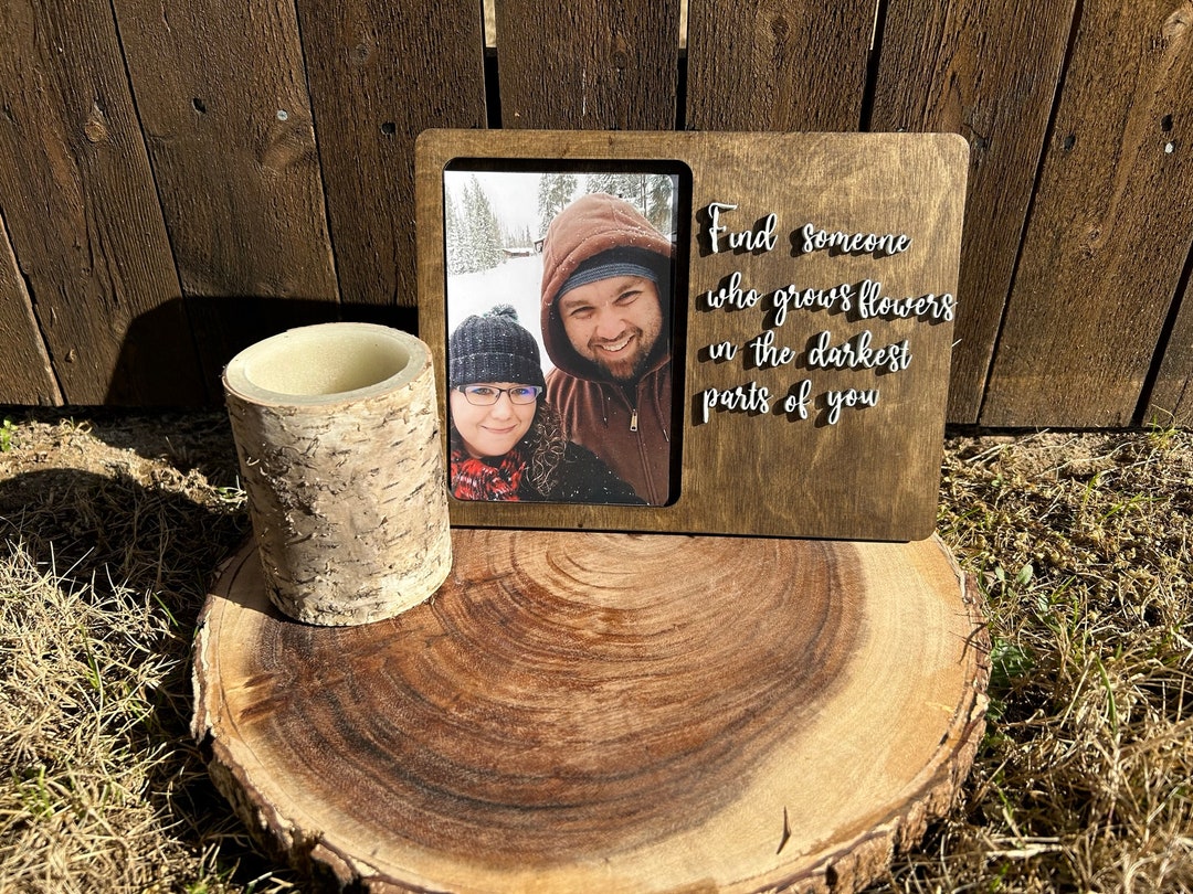 Zach Bryan Lyric Sign Picture Frame, Find Someone Who Grows Flowers ...