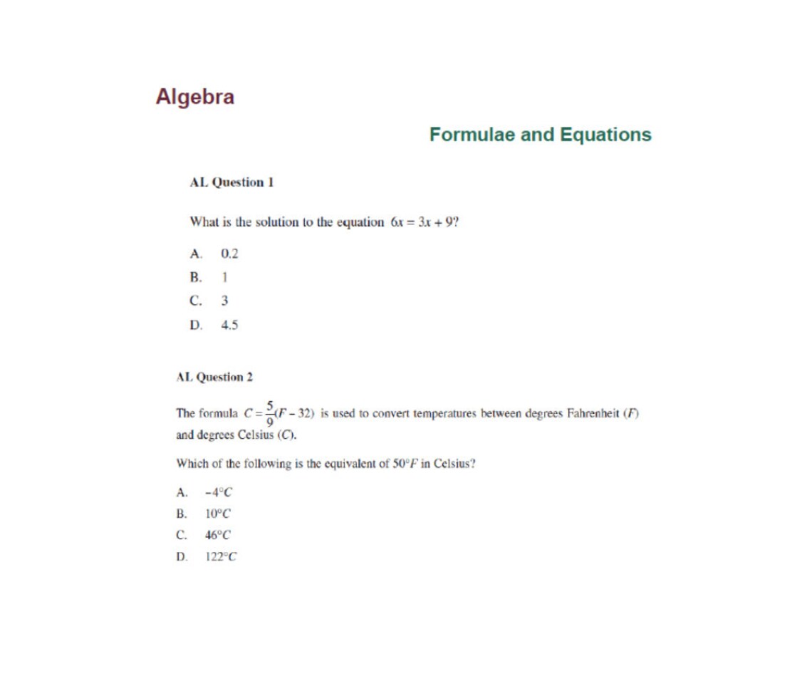 HSC Standard Math 2 Unit Practice Questions by Subject and Topic - Etsy