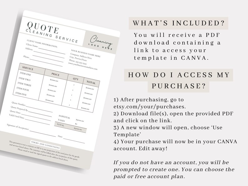 Professional Cleaning Service Quote, Commercial Cleaning Business ...