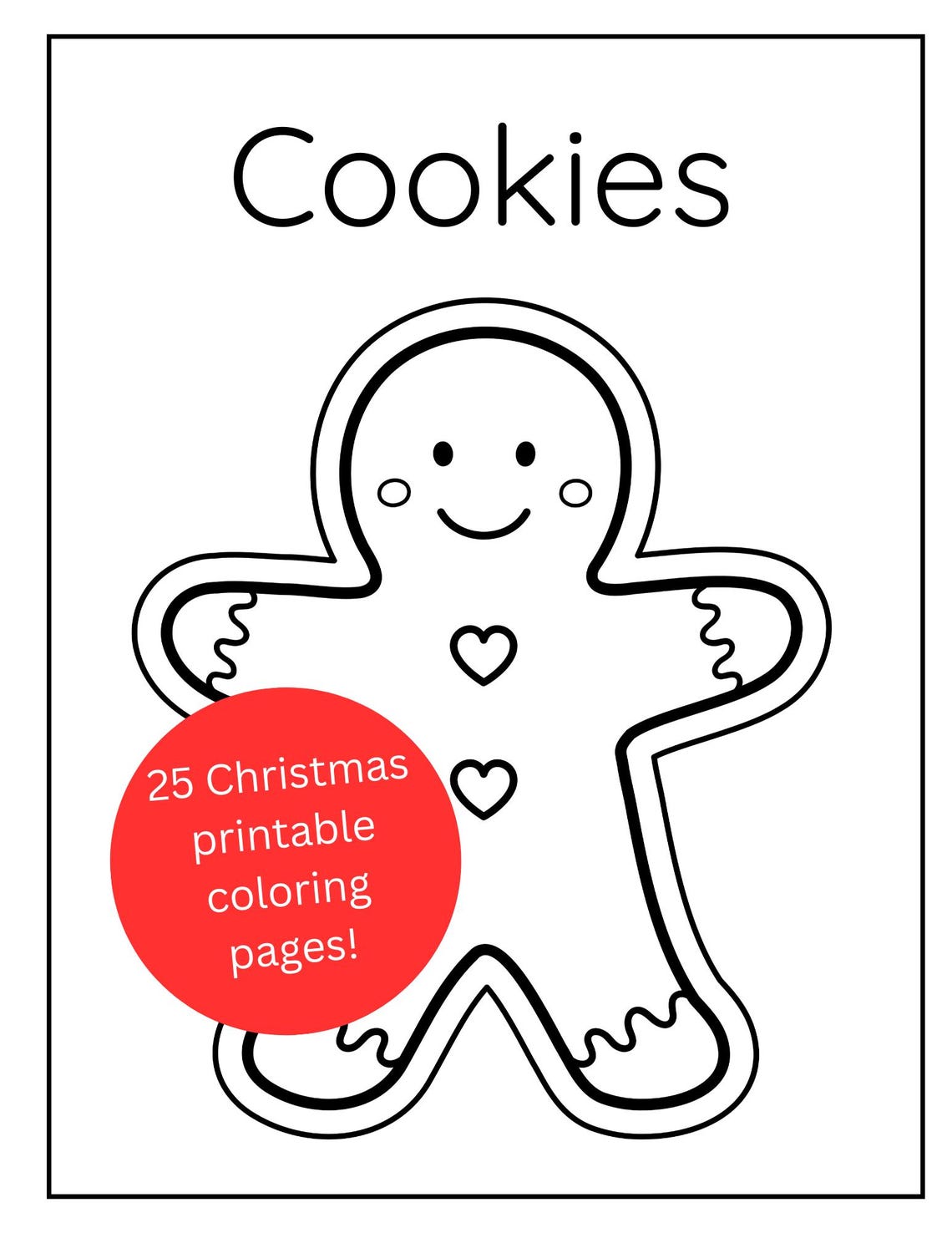 25 Christmas Printable Coloring Pages! - Etsy