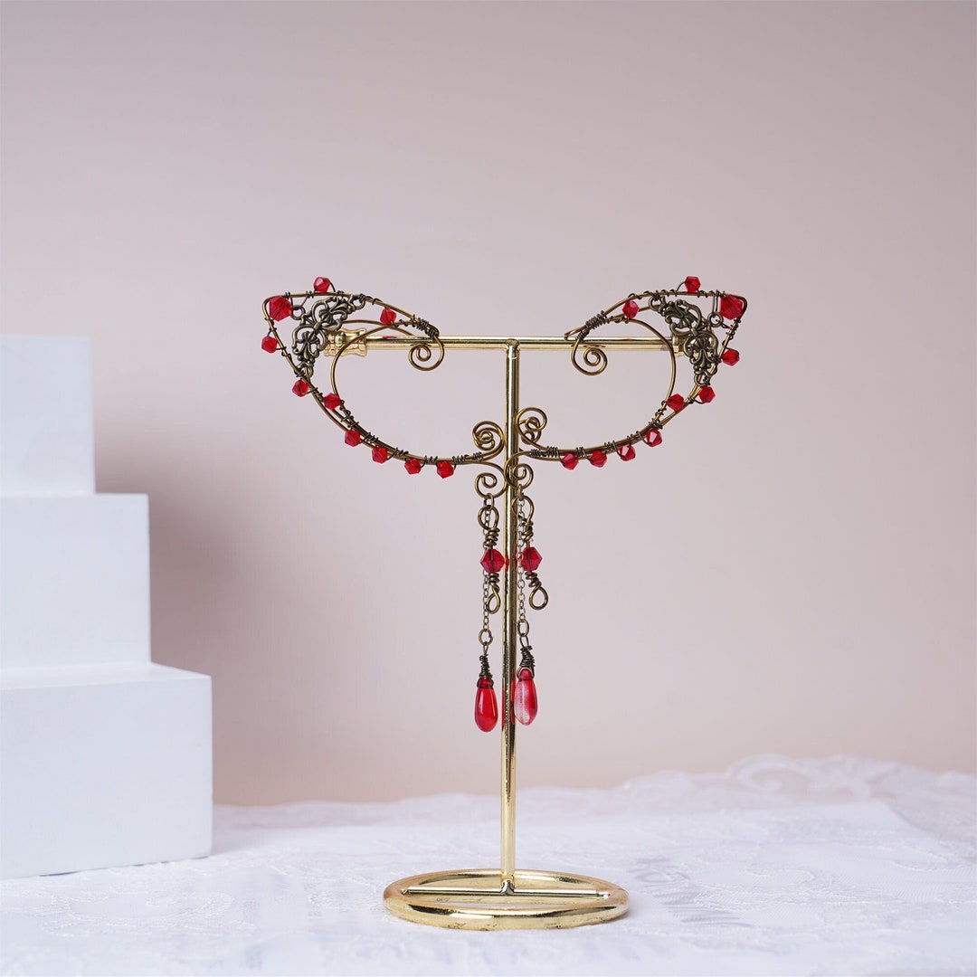 Elf Ear Cuff Red No Piercing Elven Ear Cuff Girl Elf Ear Decoration ...