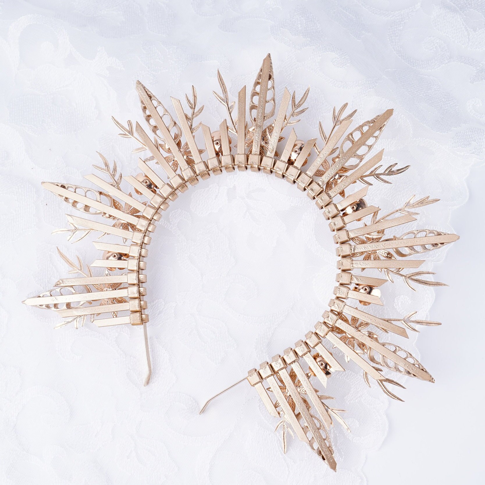 Gold Halo Crown Green Glitter Crown for Women Zip Tie Jewelry - Etsy