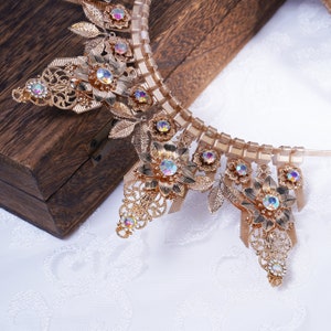 Gold Halo Crown, Gift for Her, Boho Wedding Bridal Tiara, Woodland ...