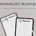2025 Minimalist Planner Bundle | Digital & Printable PDF | Monthly ...
