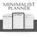 2025 Minimalist Planner Bundle | Digital & Printable PDF | Monthly ...