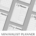 2025 Minimalist Planner Bundle | Digital & Printable PDF | Monthly ...