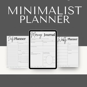 2025 Minimalist Planner Bundle | Digital & Printable PDF | Monthly ...