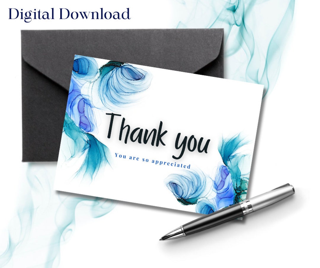 Thank You Card- Instant Download, Printable, Universal, Birthday, Baby ...