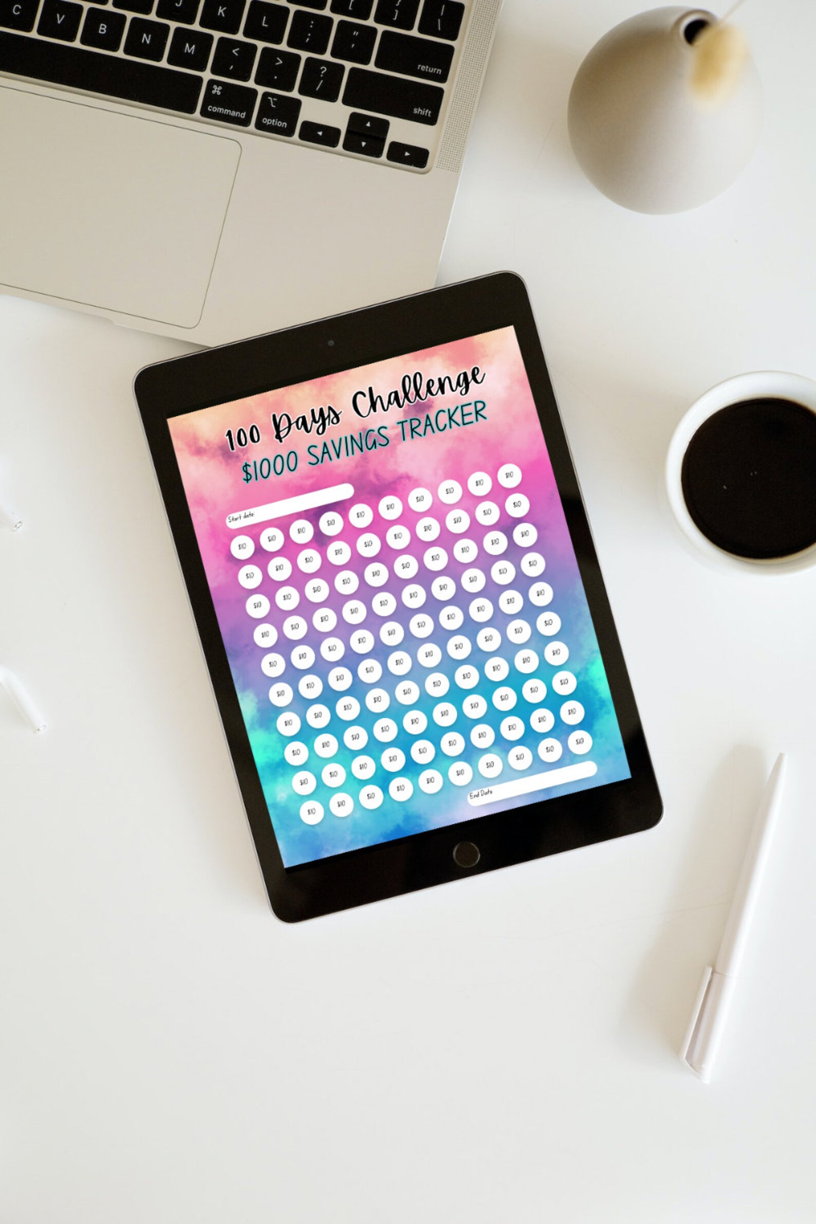 Monthly Budget Planner Bonus Savings Tracker Challenge Finance Planner ...