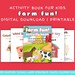 Farm Fun! Kids Activity Book | Digital Download | Printable Activity ...