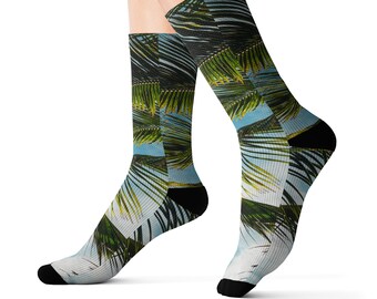 Palm Tree Socks Men - Etsy