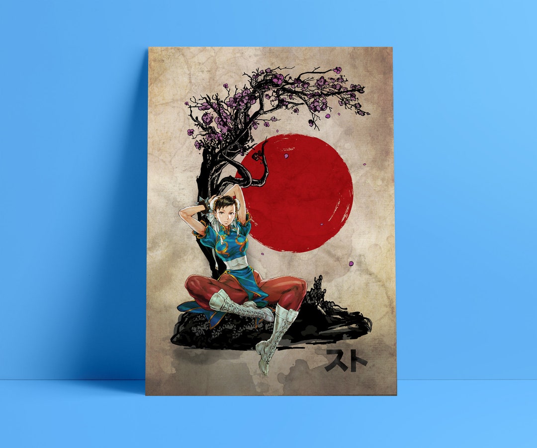 Instant Digital Download - Chun Li Relaxing Under a Cherry Blossom Tree ...