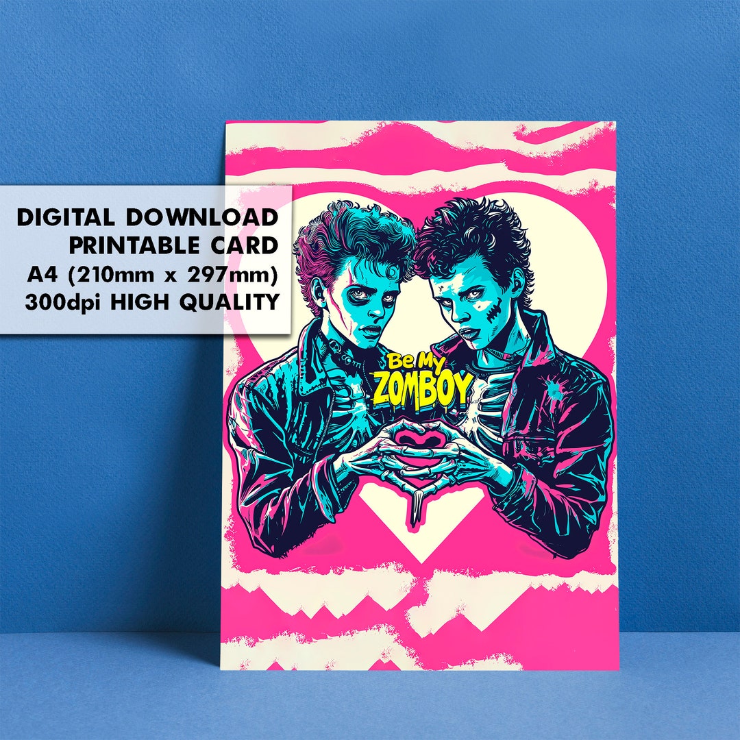 Love Knows No Boundaries: Zombie Love A Quirky LGBTQ Printable ...