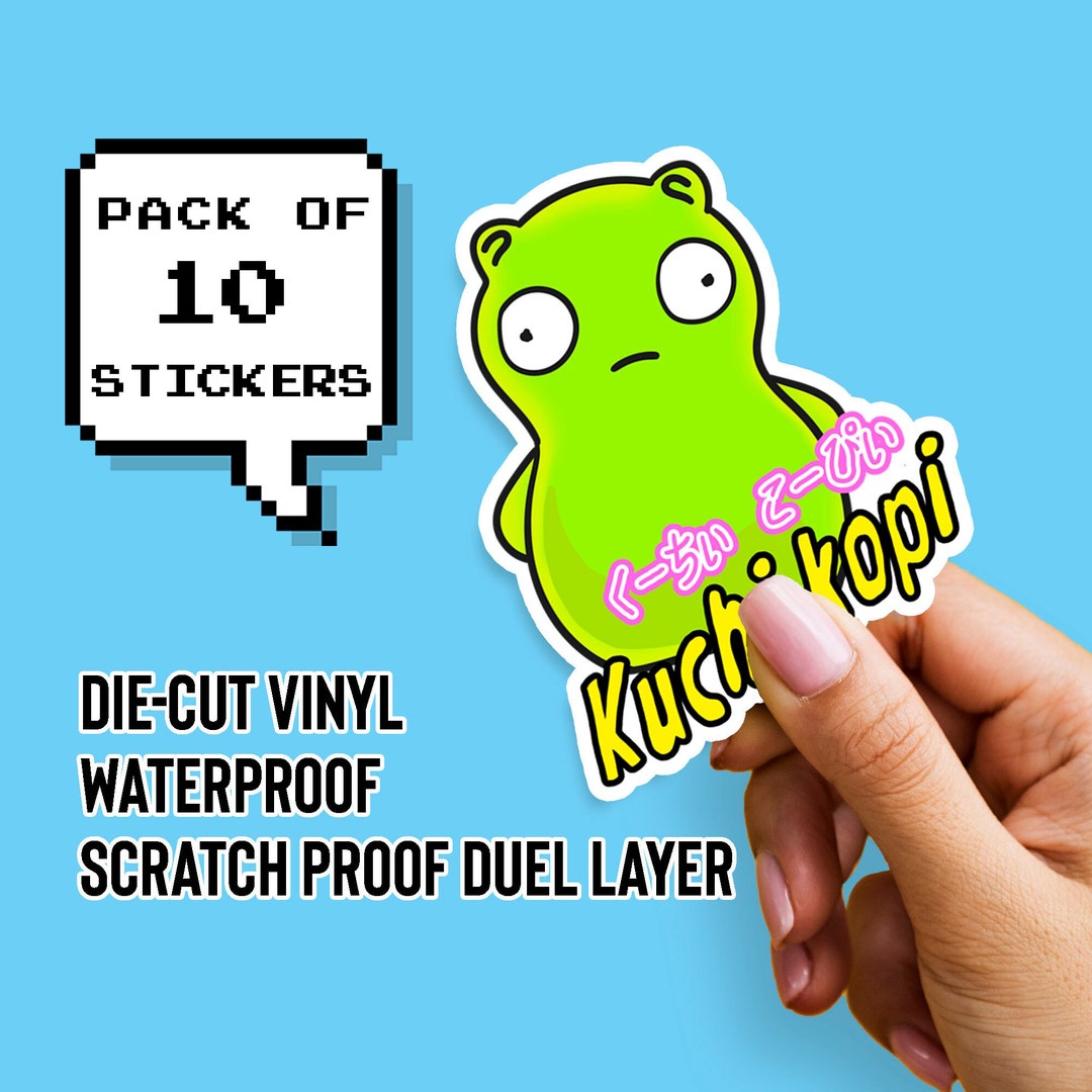 10 Pack Kuchi Kopi Sticker - Bobs Burgers, Laptop, Waterproof, Computer ...