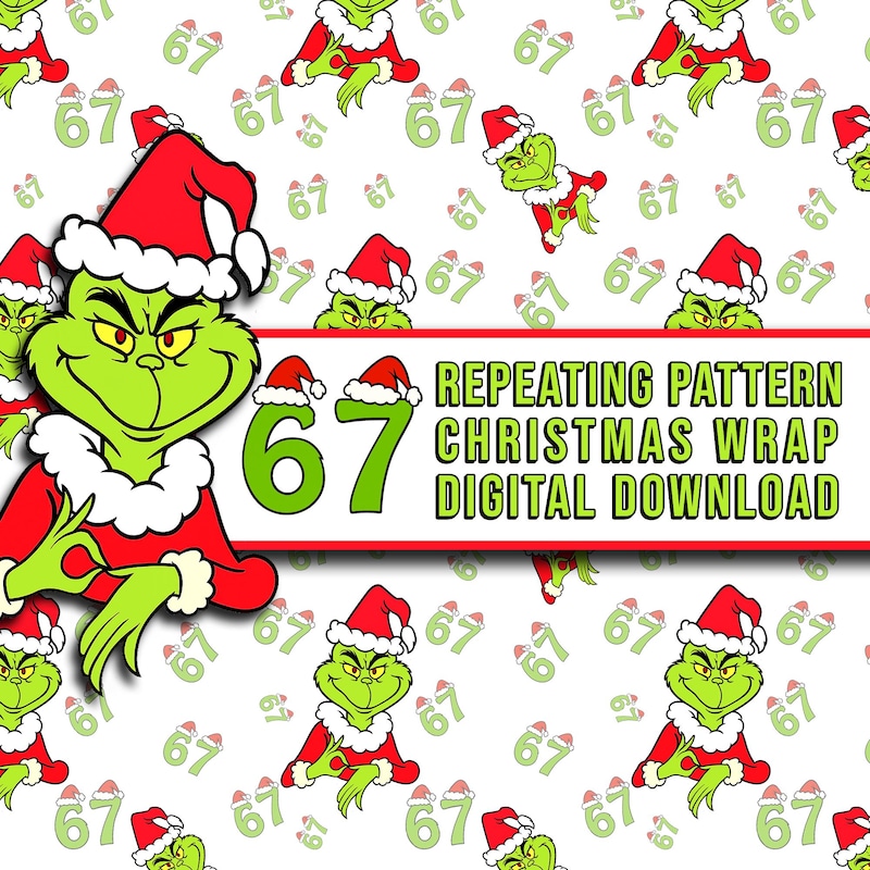 Wrapping Paper Grinch Christmas - Etsy