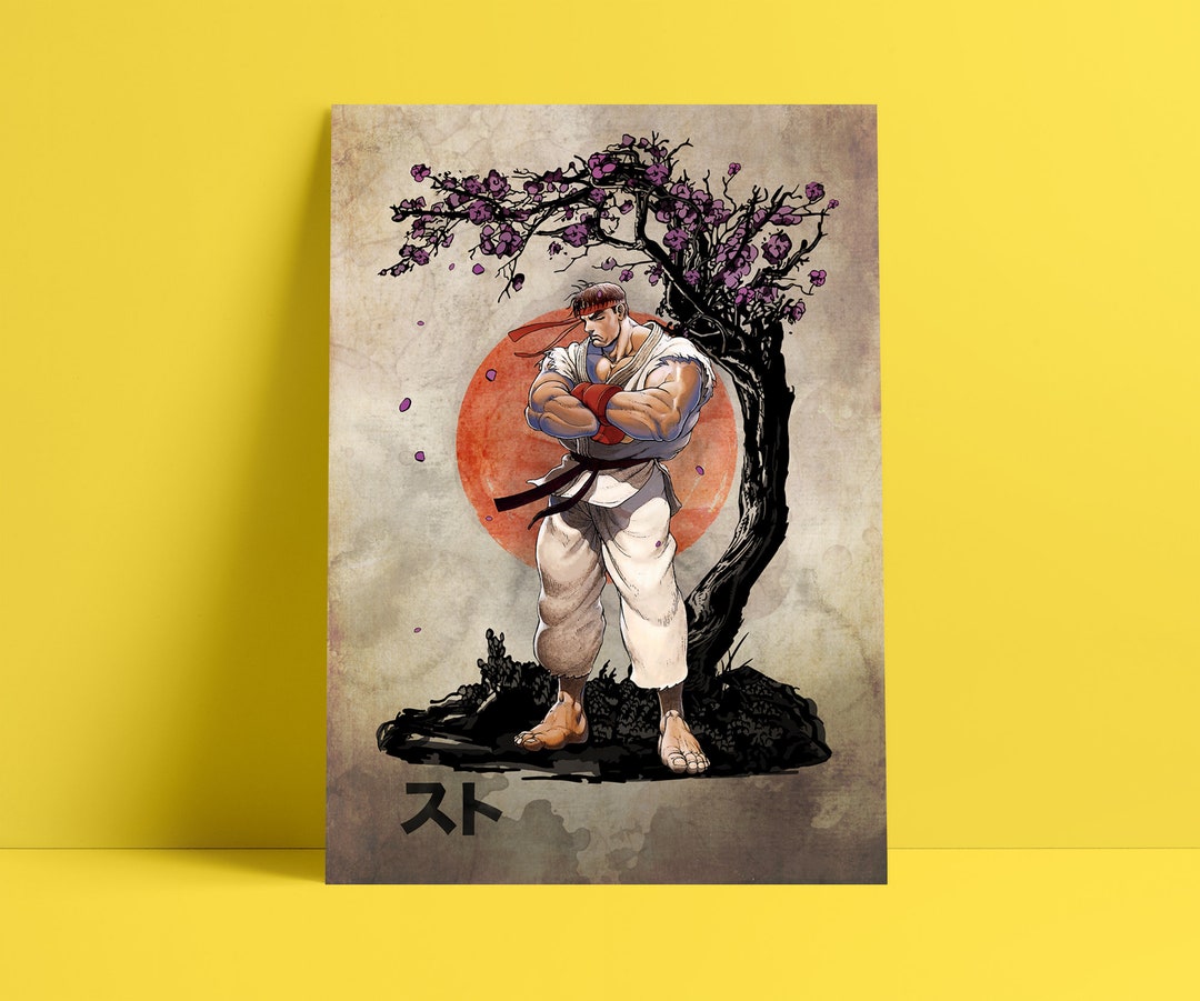 Instant Digital Download - Ryu Standing Under a Cherry Blossom Tree ...