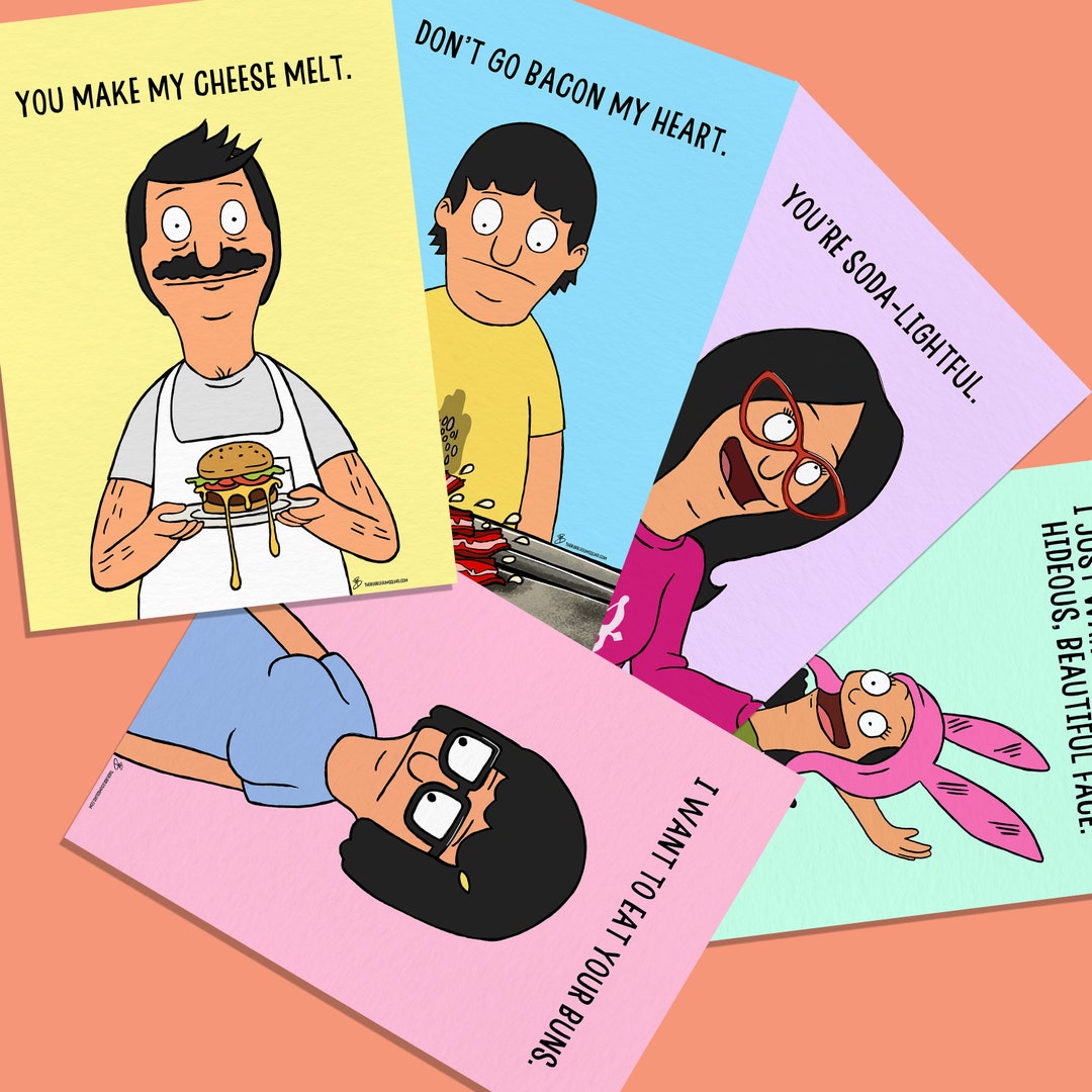 5 Pack Printable Cards! Funny Printable Gift / Wall Art or Card for Bob ...