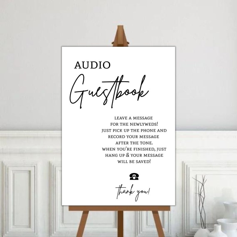 Audio Guestbook Sign - Digital Download! - Etsy