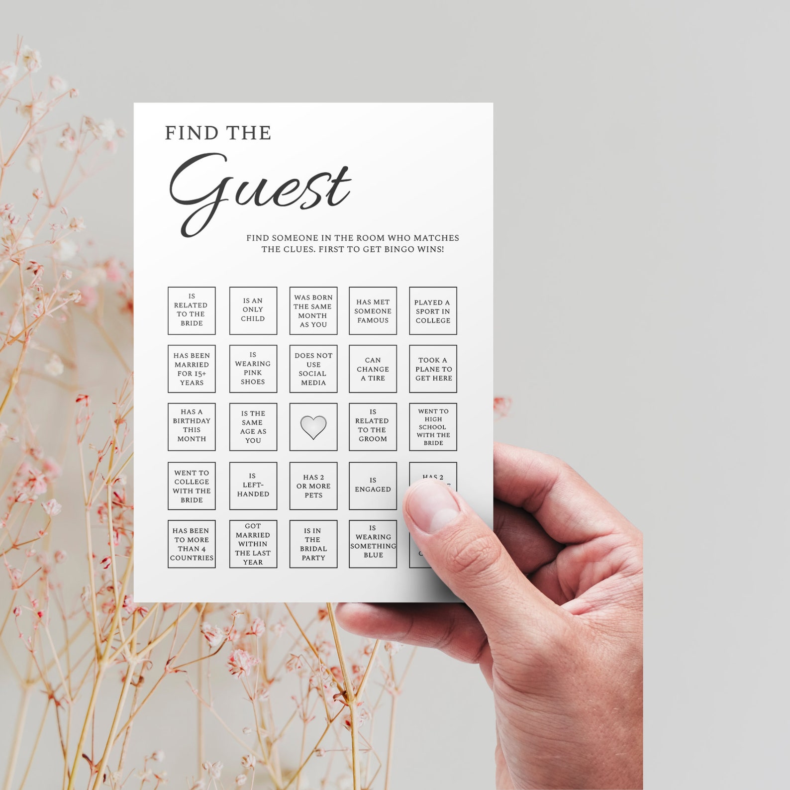 Find the Guest Bridal Shower Game - Etsy
