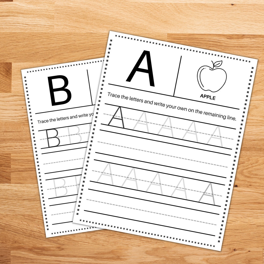 A-Z Letter Tracing & Writing Practice - Digital Download! - Etsy