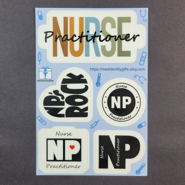 Nurse Practitioner Stickers - Etsy