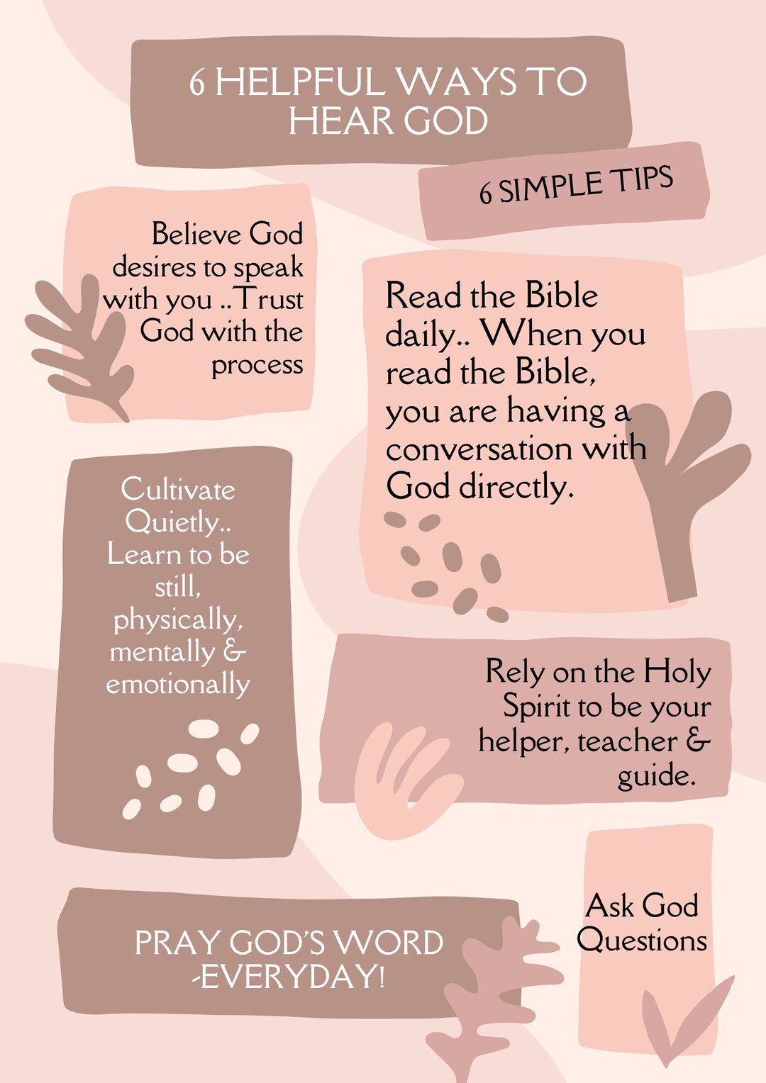 Printable Download God Bible Tips Study Learn - Etsy