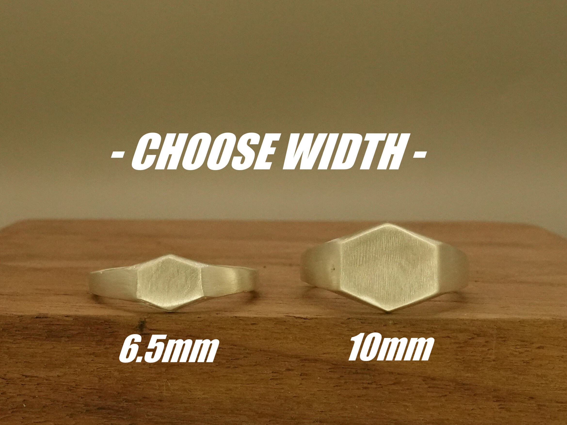 Silver Hexagon Ring Hexagon Signet Ring Dainty Sterling Silver Ring ...