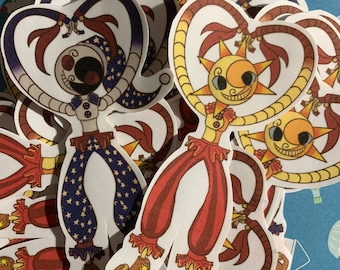 Sun and Moon Fnaf Sticker - Etsy