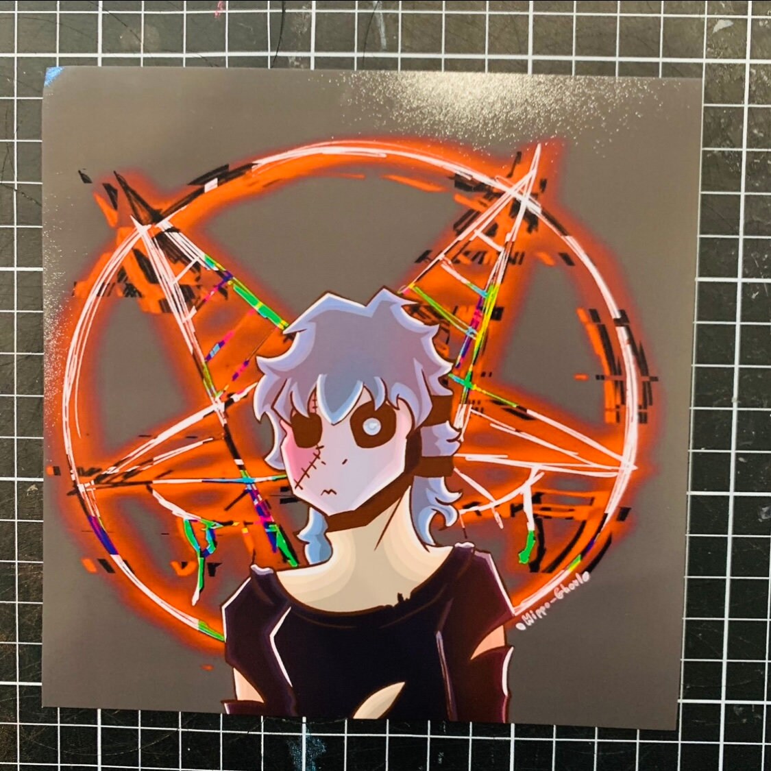 Sally Face Glitch Cult Print - Etsy