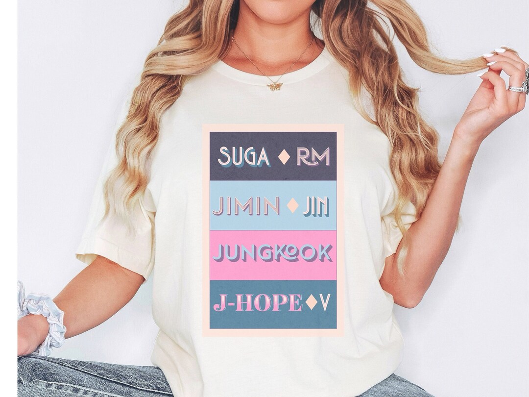 BTS Shirt Jungkook Shirt Bts Merch Jimin Bts Tshirt Kpop Shirt - Etsy