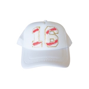 Custom Number Baseball Hat Personalized Gift Baseball Mom Hat Custom ...