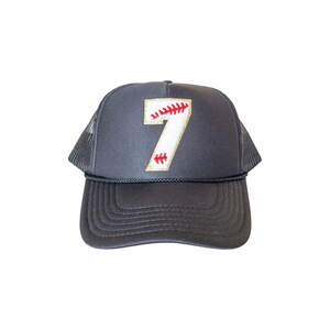 Custom Number Baseball Hat Personalized Gift Baseball Mom Hat Custom ...