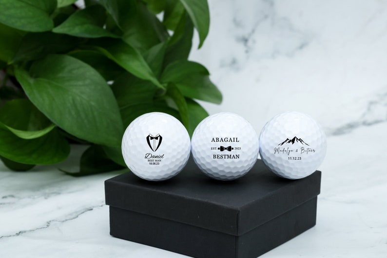 Best Man Golf Gift, Custom Golf Ball, Best Man Proposal, Groomsmen Gift ...