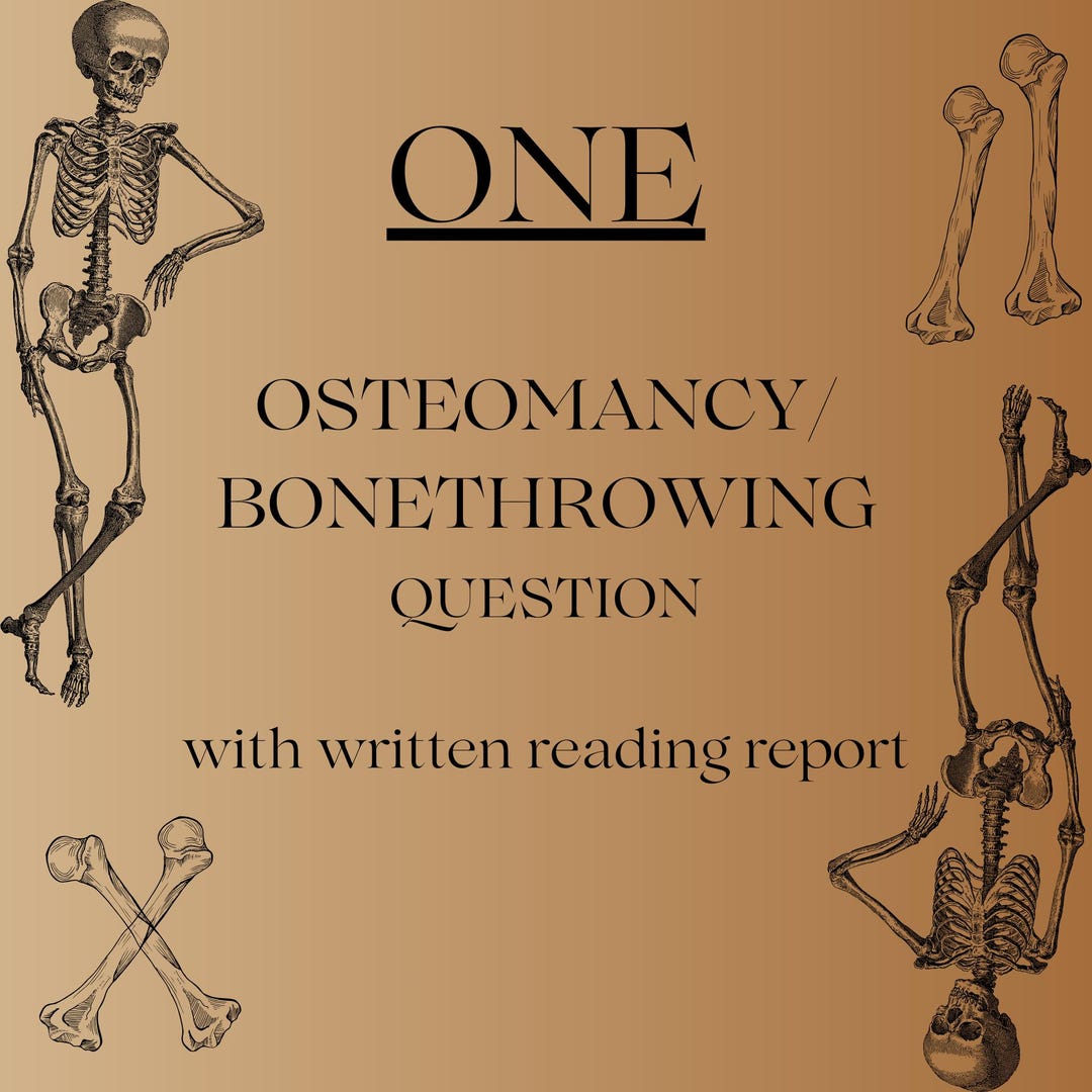 One** Yes/no Osteomancy Reading | Bone Throwing Divination | NO AI ...