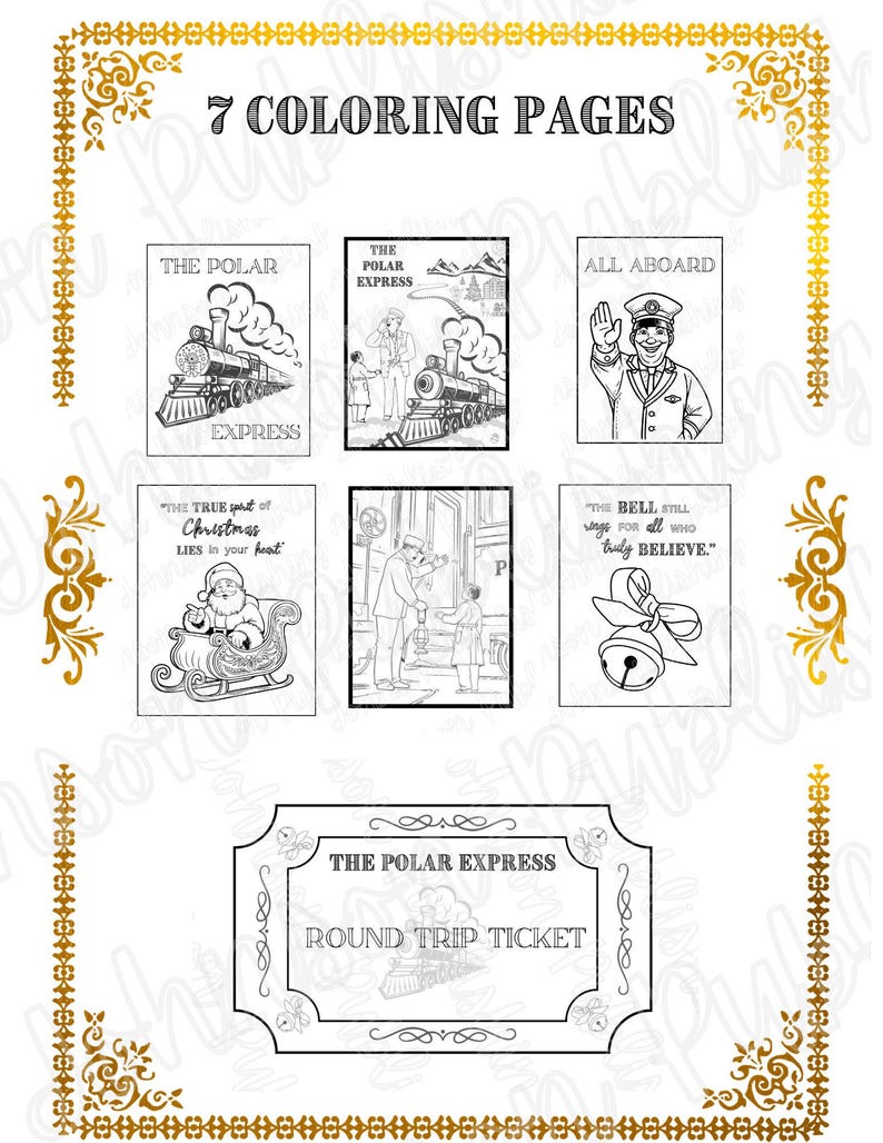 THE POLAR EXPRESS Movie Companion, Printable Instant Download ...
