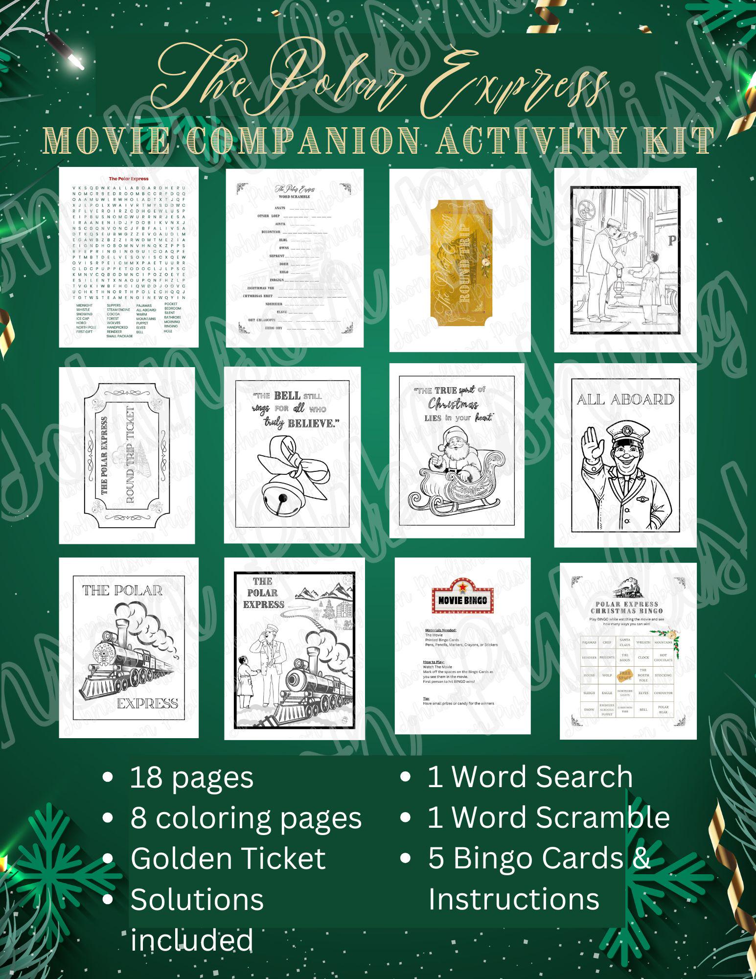 THE POLAR EXPRESS Movie Companion, Printable Instant Download ...