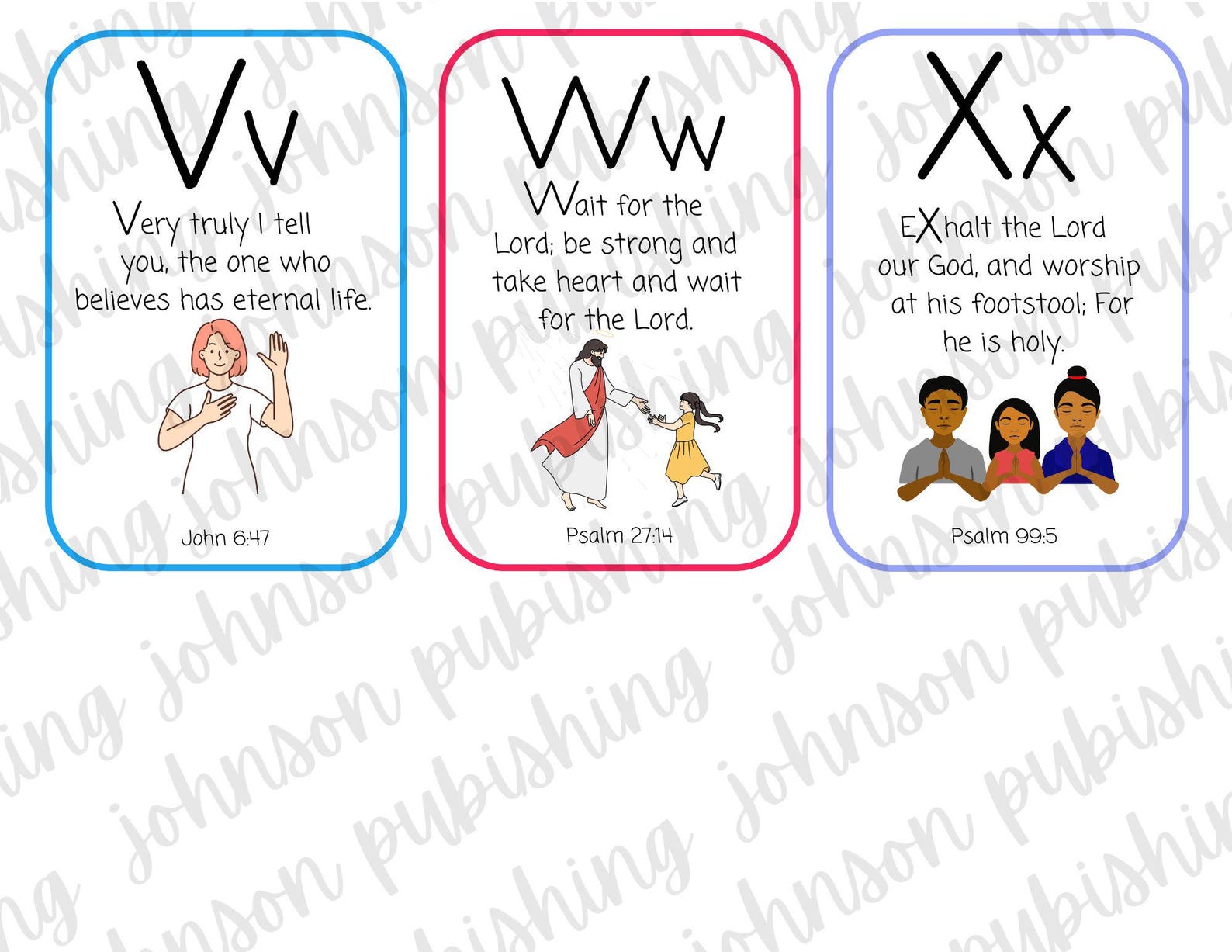 Alphabet Bible Verse: Flashcards Printable, Digital, Learning ...