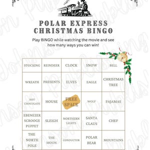 THE POLAR EXPRESS Movie Companion, Printable Instant Download ...