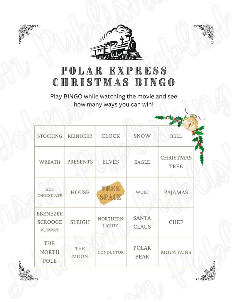THE POLAR EXPRESS Movie Companion, Printable Instant Download ...